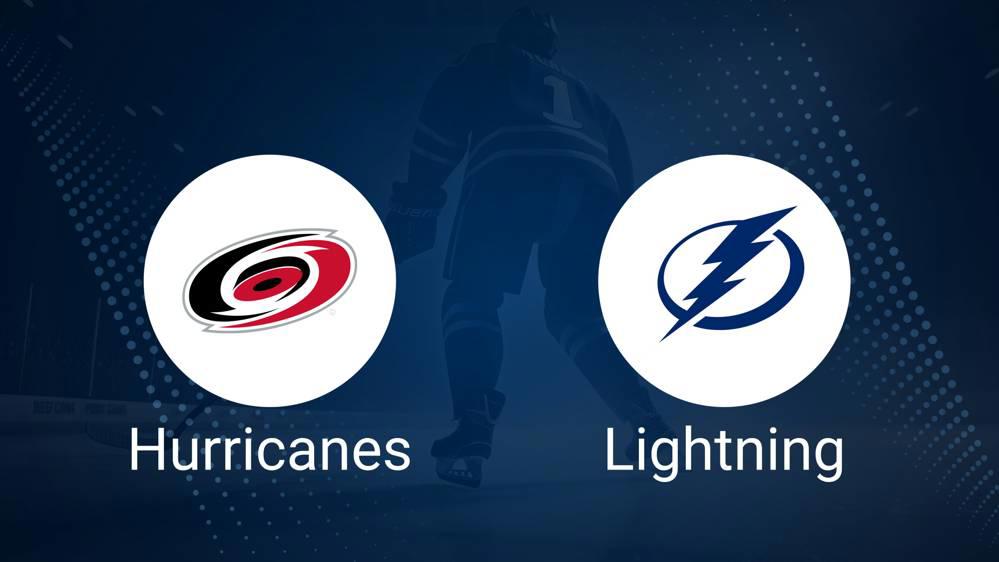 Where to Watch Carolina Hurricanes vs. Tampa Bay Lightning on TV or ...