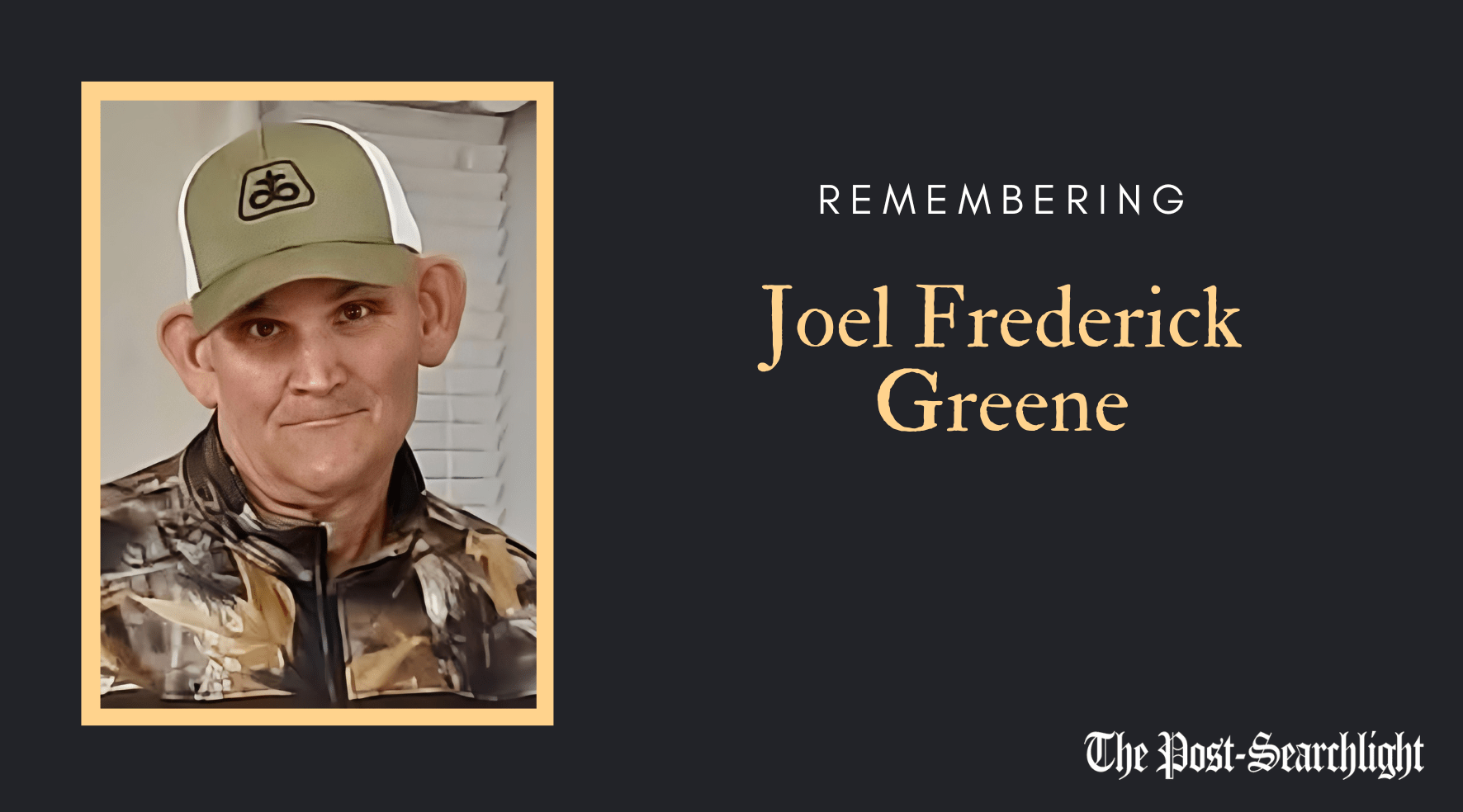 Joel Frederick Greene | The Post-Searchlight