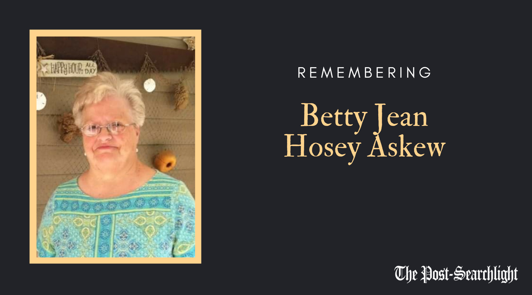 Betty Jean Hosey Askew | The Post-Searchlight