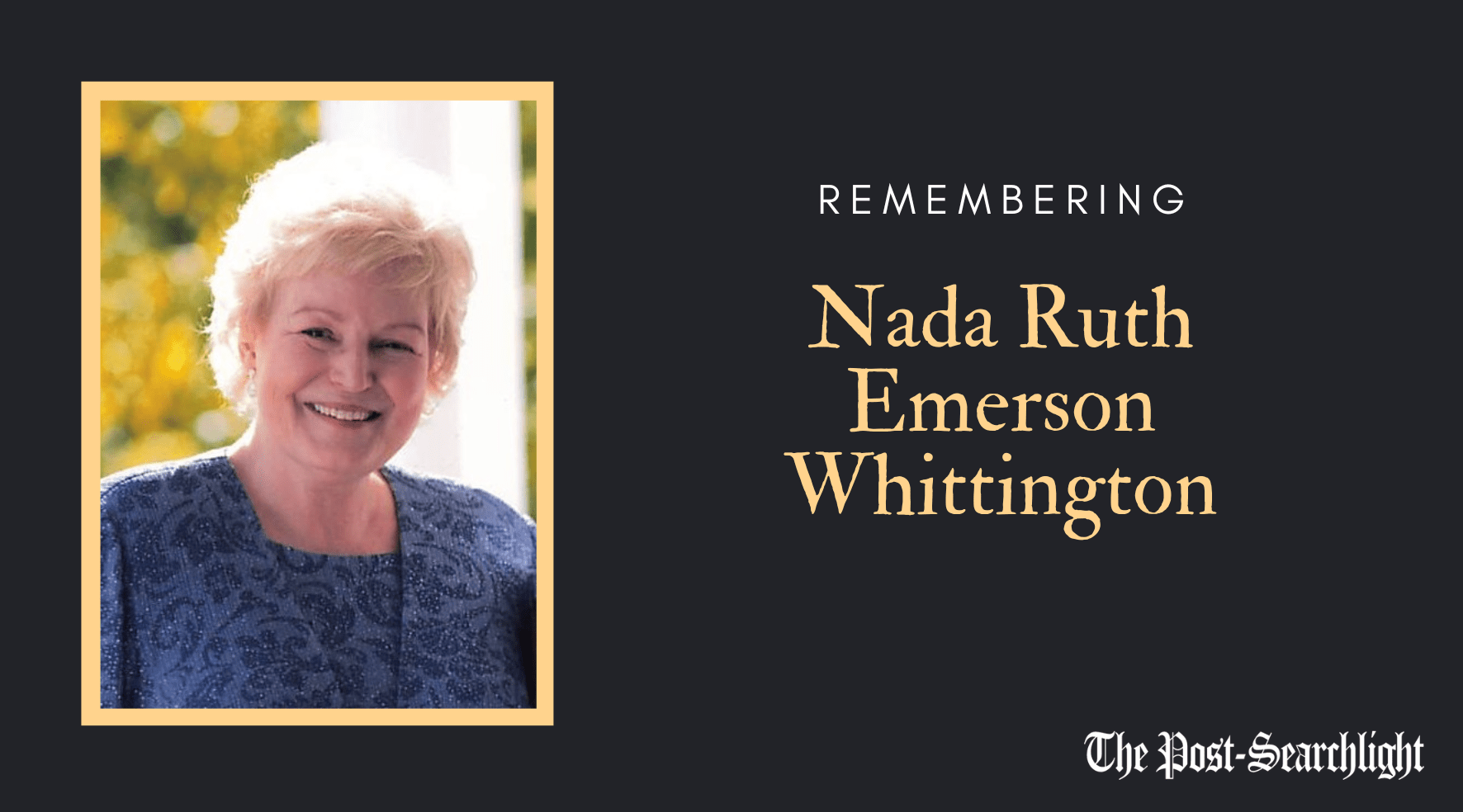 Nada Ruth Emerson Whittington | The Post-Searchlight