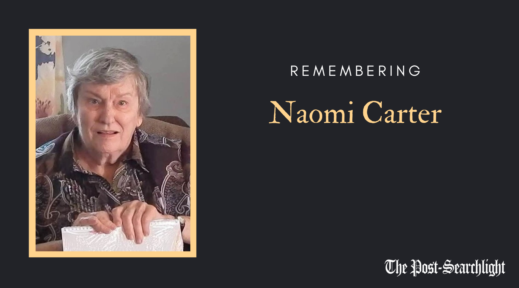 Naomi Carter | The Post-Searchlight